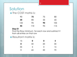 Hungarian algorithm | PPTX