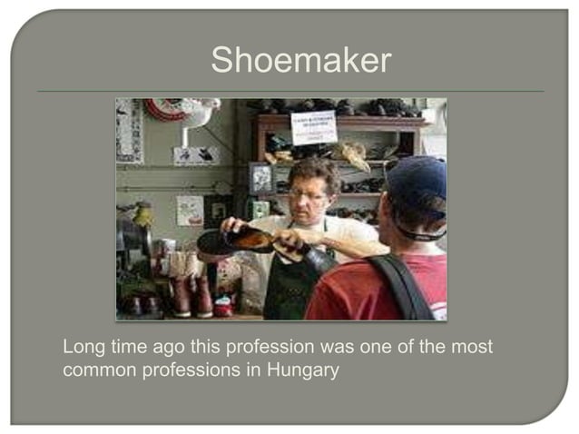 Traditional jobs and occupations | PPTX