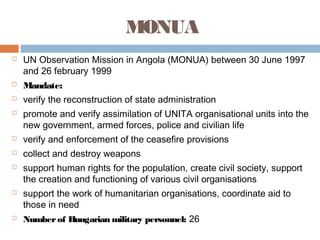 Hungarian soldiers in angola | PPT