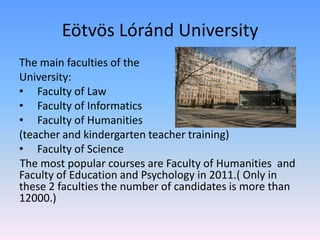 Hungarian tertiary educational system, Hungary | PPTX