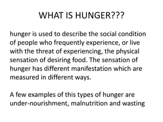 Hunger | PPT