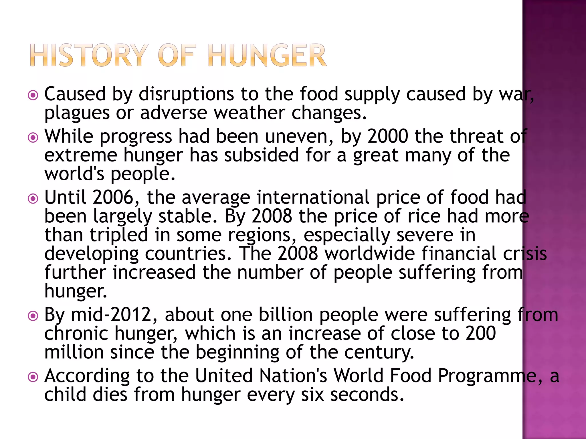 Hunger | PPT