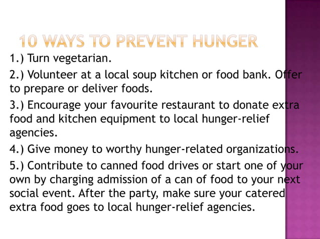 Hunger | PPT