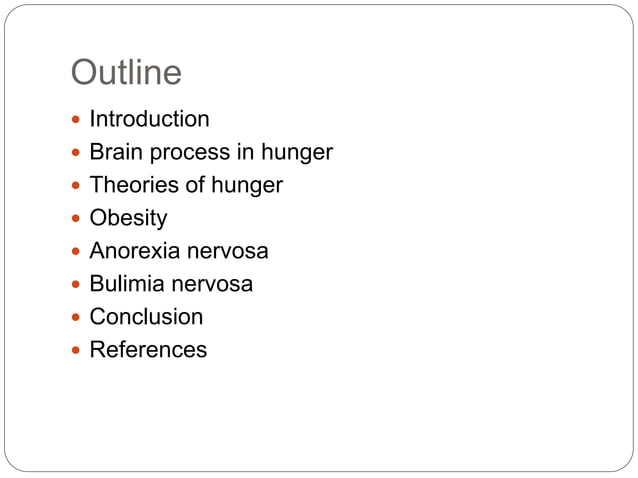 Biological foundation of behaviour- hunger | PPTX