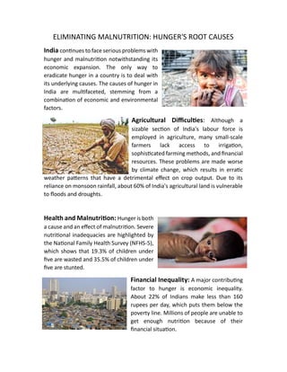 Hunger - Eradicating Malnutrition In India.pdf