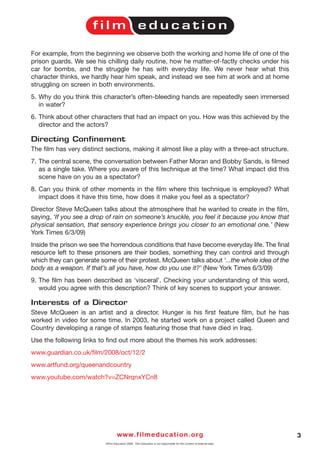 'Hunger' study guide | PDF