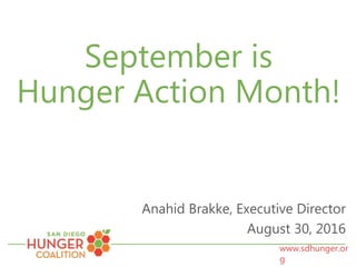 September is Hunger Action Month | PPT