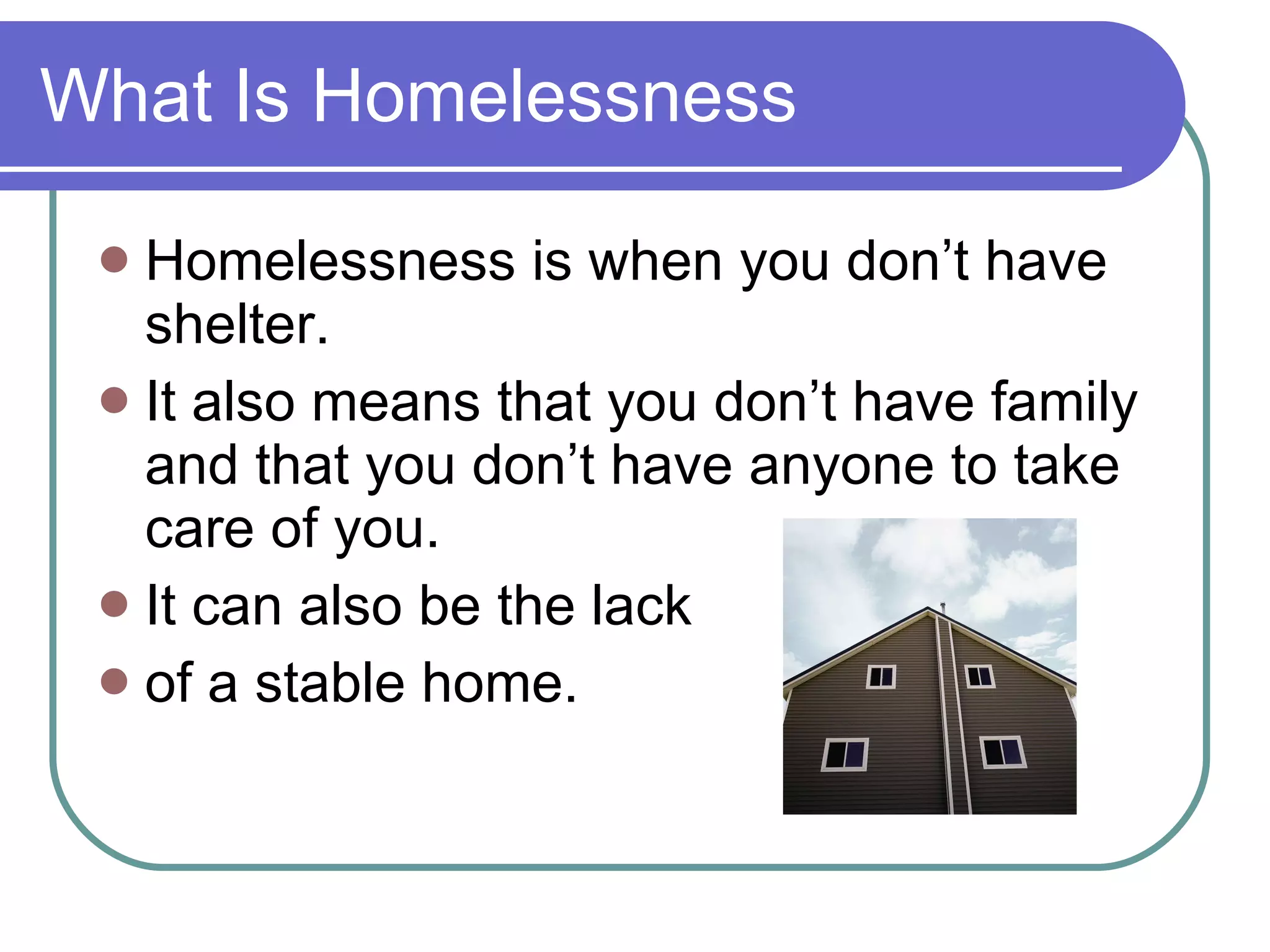 Hunger and Homelessness | PPT