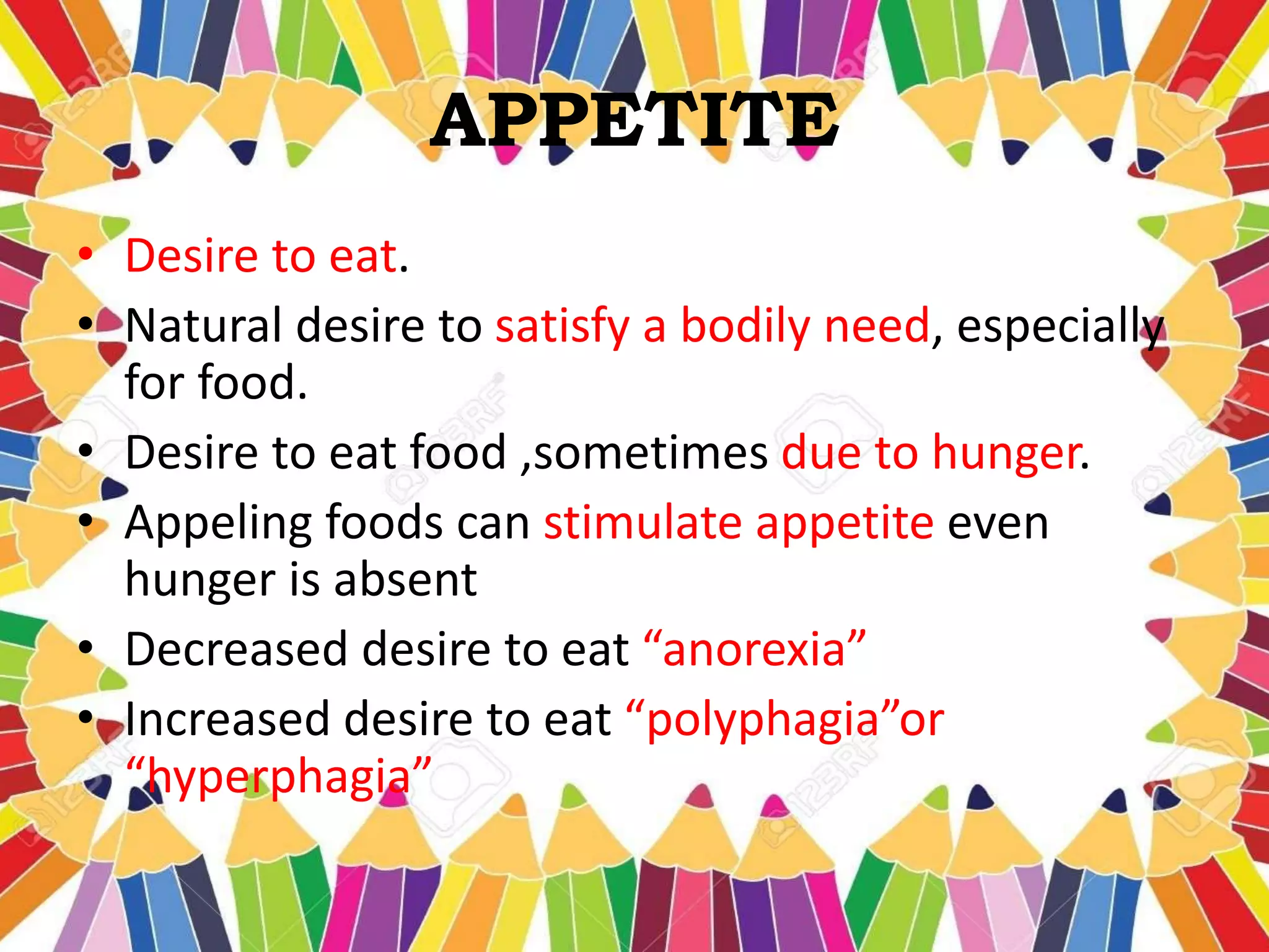 Hunger,appetite,satiety | PPTX