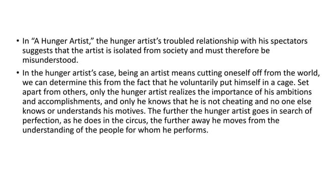 The Hunger Artist By Franz Kafka in.pptx