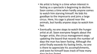 The Hunger Artist By Franz Kafka in.pptx