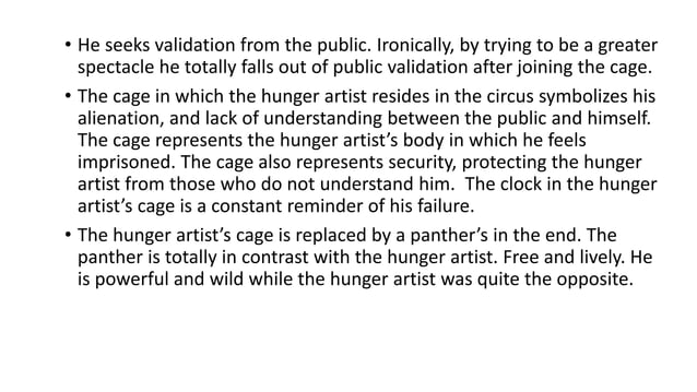 The Hunger Artist By Franz Kafka in.pptx