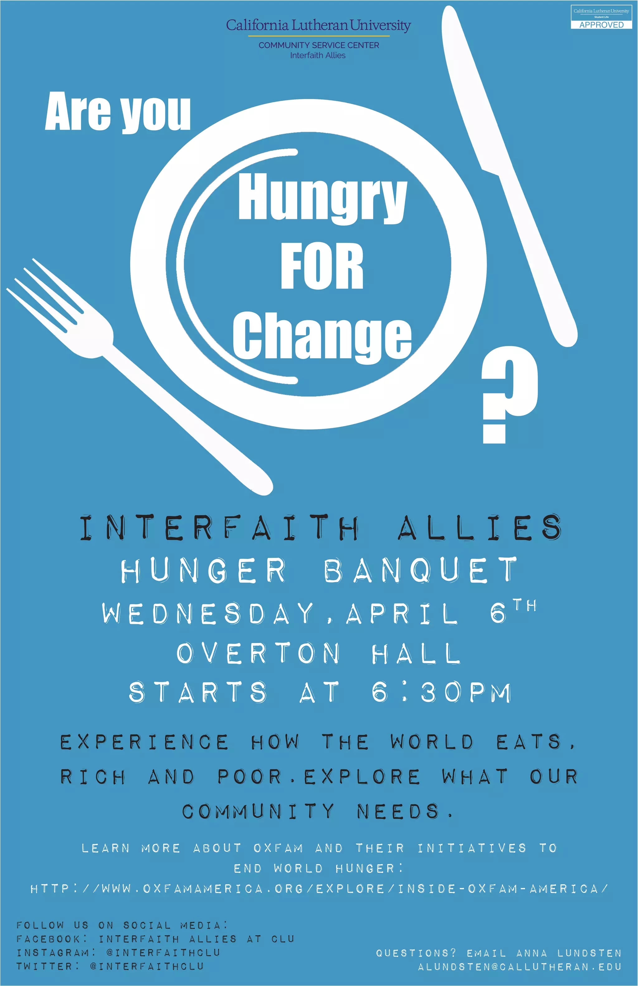 Hunger banquet poster | PDF