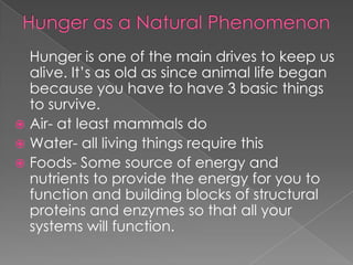 Hunger drive | PPTX