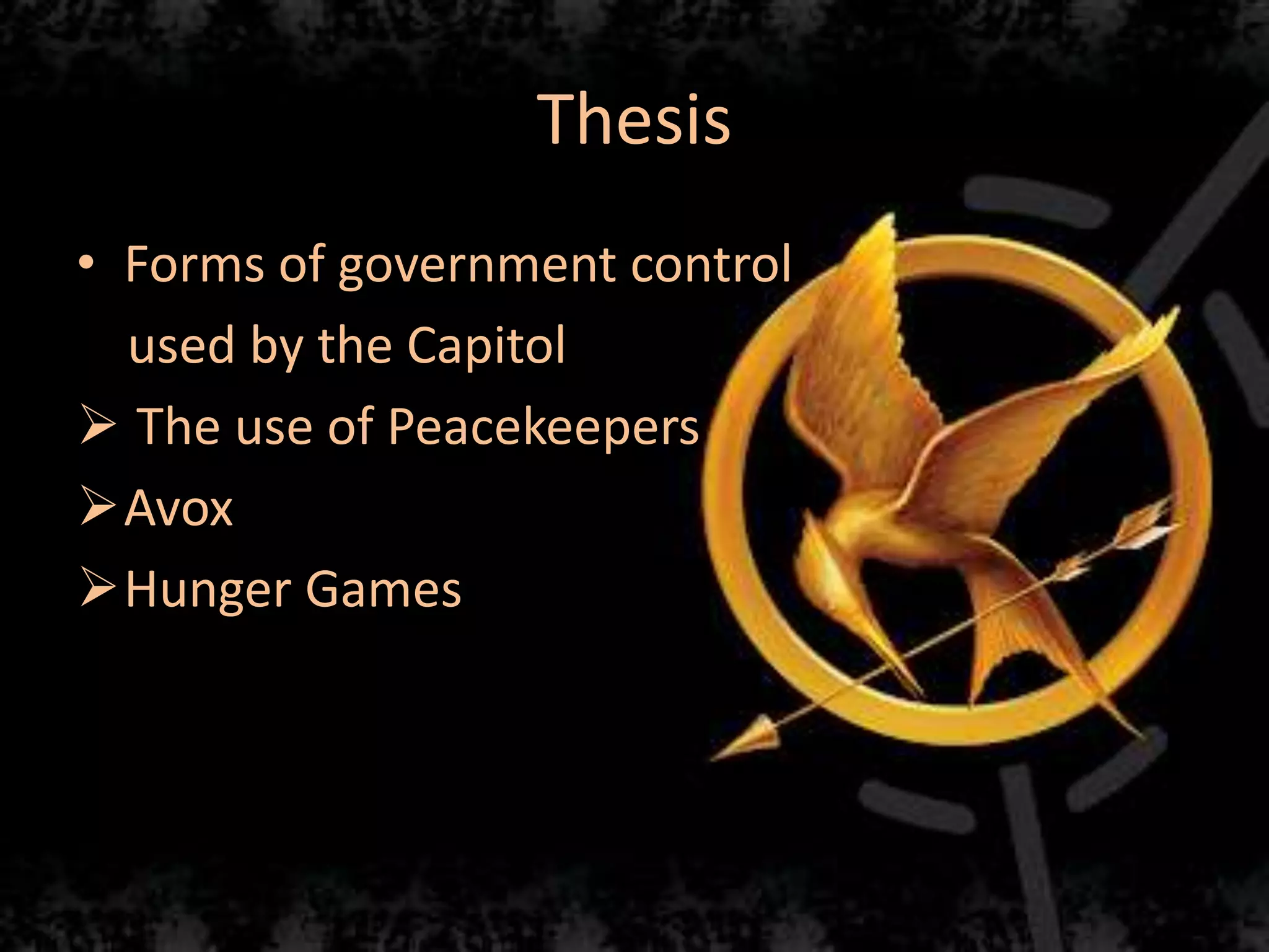 Hunger Games Presentation | PPTX