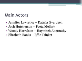 Hunger games catching fire case study | PPTX