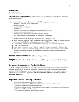 Hunger games essay #2 the argument | PDF