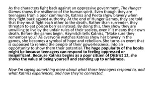 Revising your Paragraph (The Hunger Games Way) | PPTX