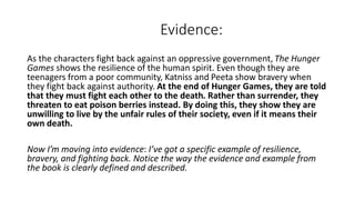 Revising your Paragraph (The Hunger Games Way) | PPTX