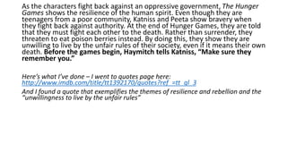 Revising your Paragraph (The Hunger Games Way) | PPTX