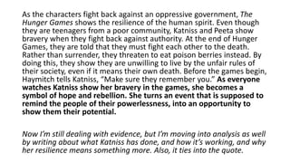 Revising your Paragraph (The Hunger Games Way) | PPTX