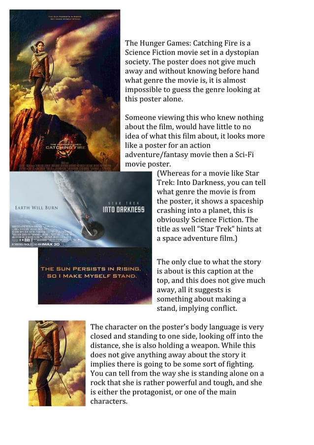 The Hunger Games: Catching Fire - Poster 1 Analysis | PDF | Movies ...