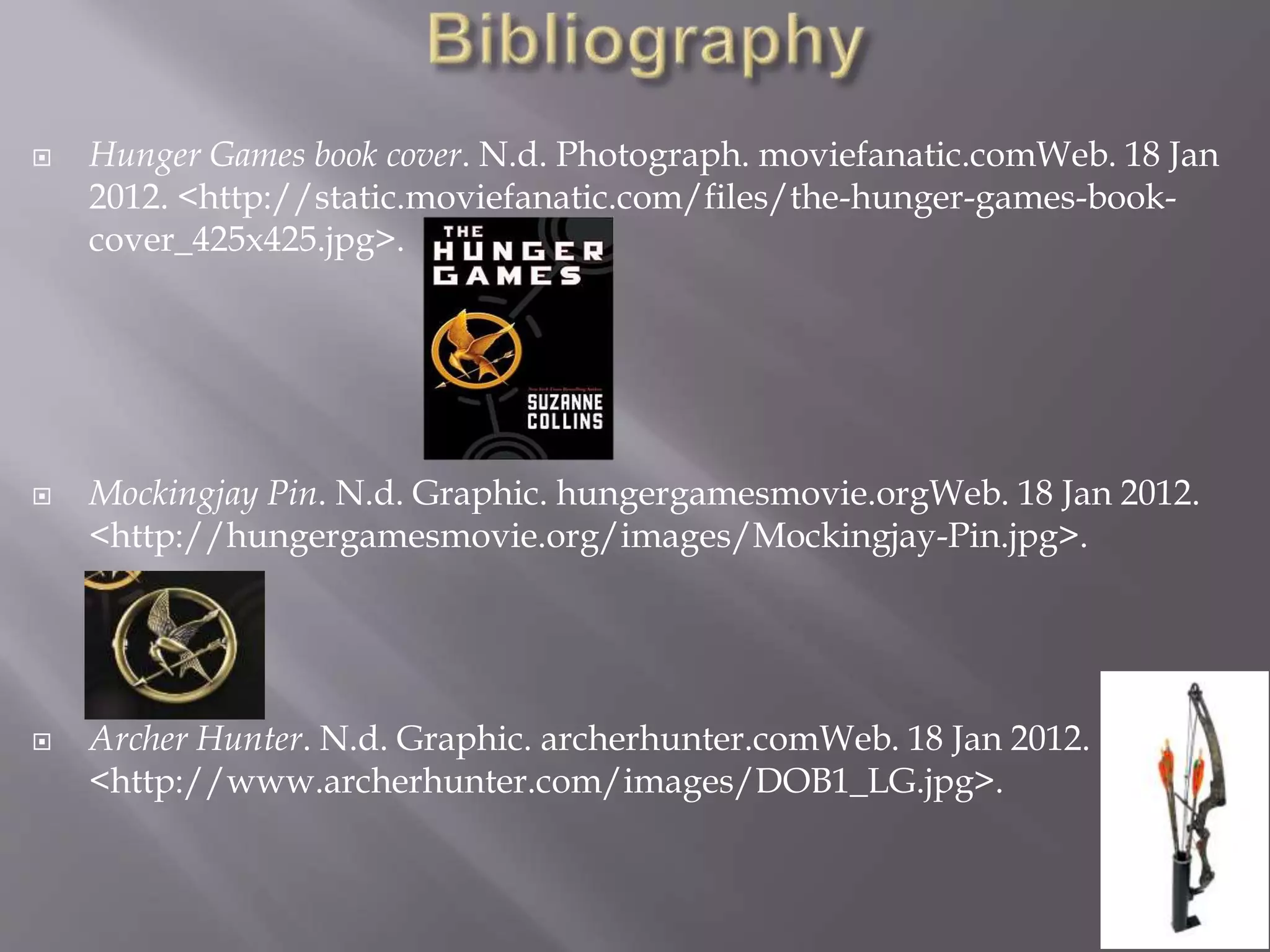 Hunger games power point project finished | PPTX | Fiction | Books and ...