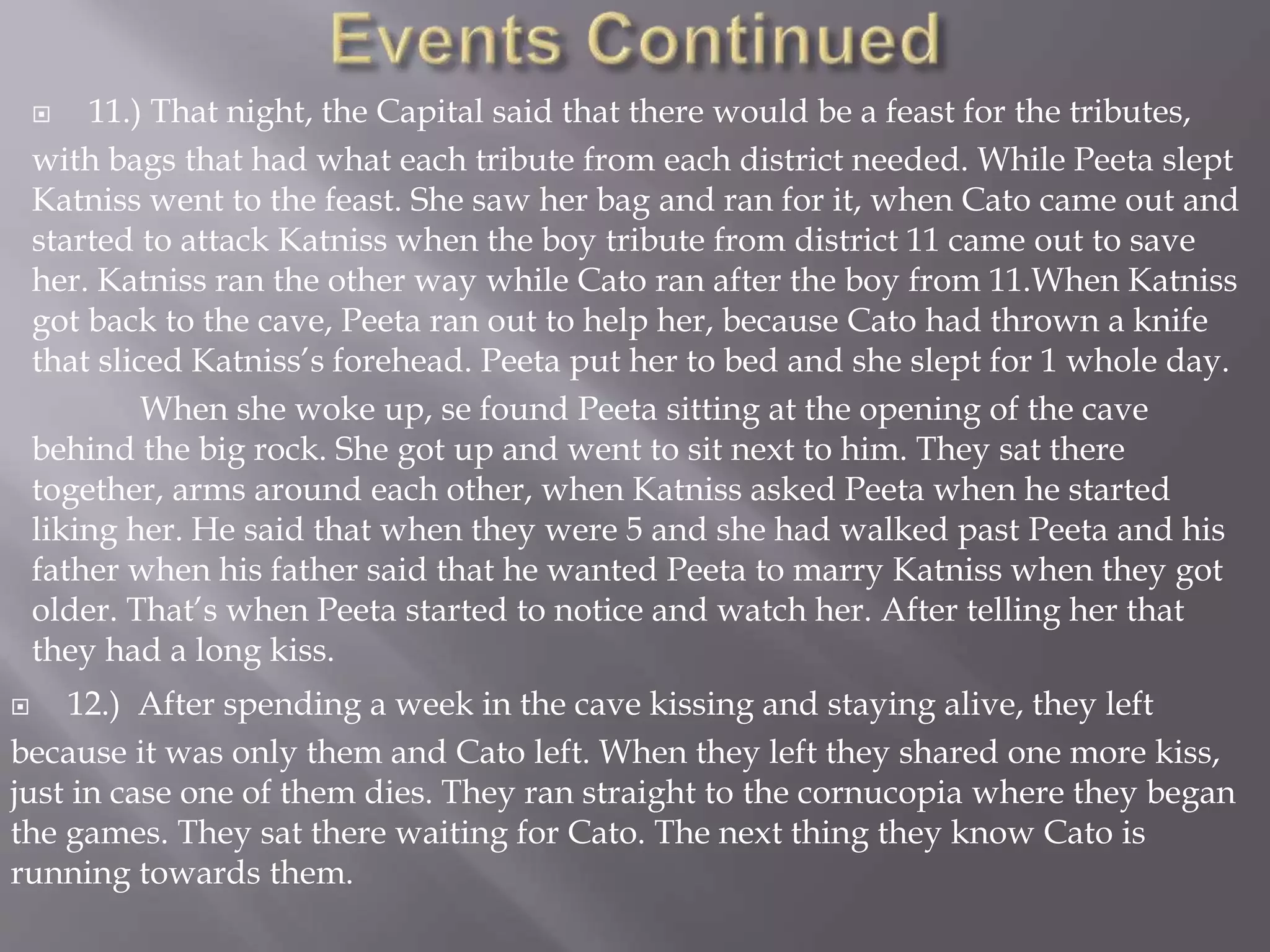 Hunger games power point project finished | PPTX