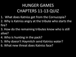 Hunger games quizzes | PPTX