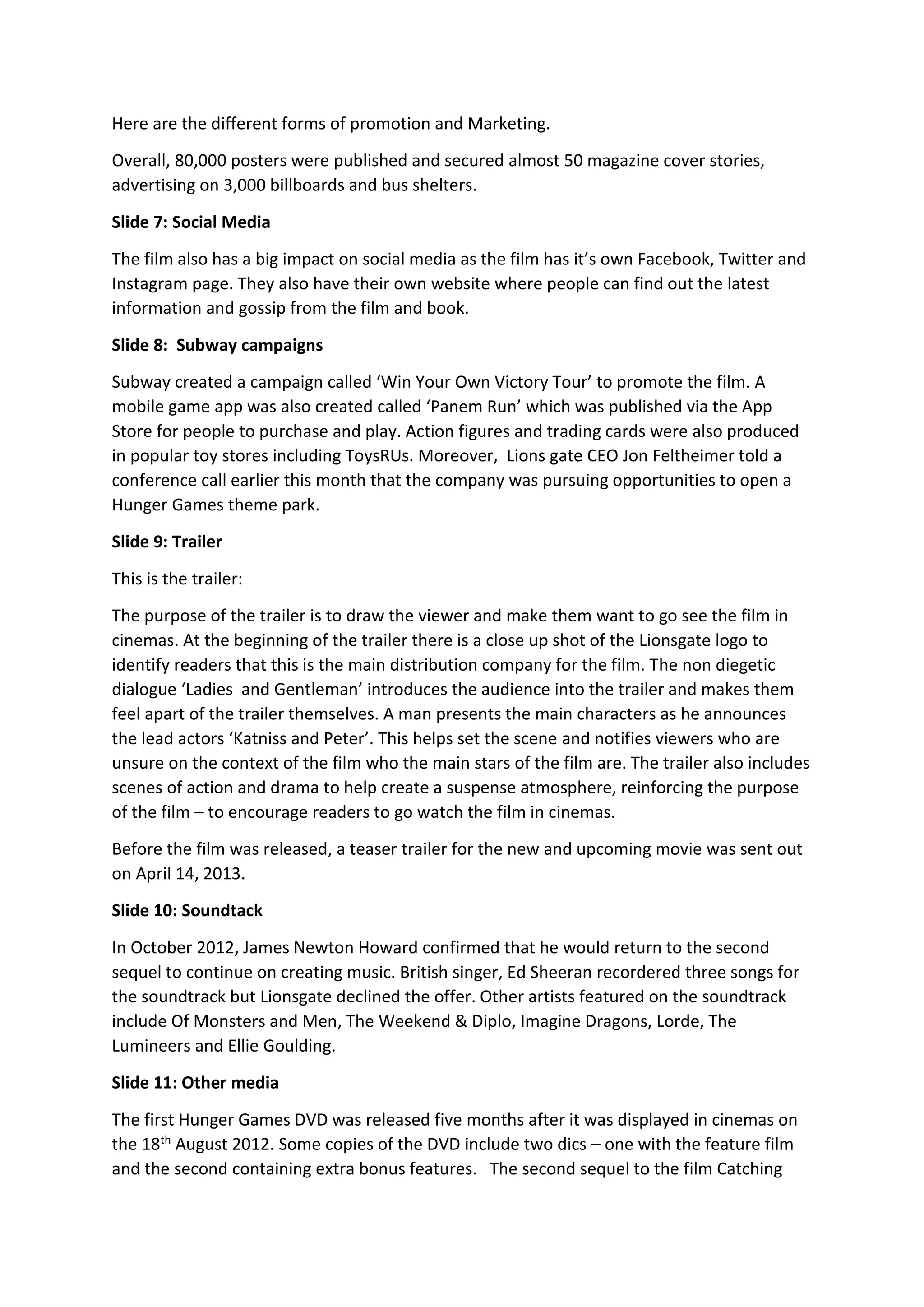 Hunger Games information | DOCX