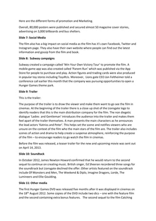 Hunger Games 2 Poster Subway