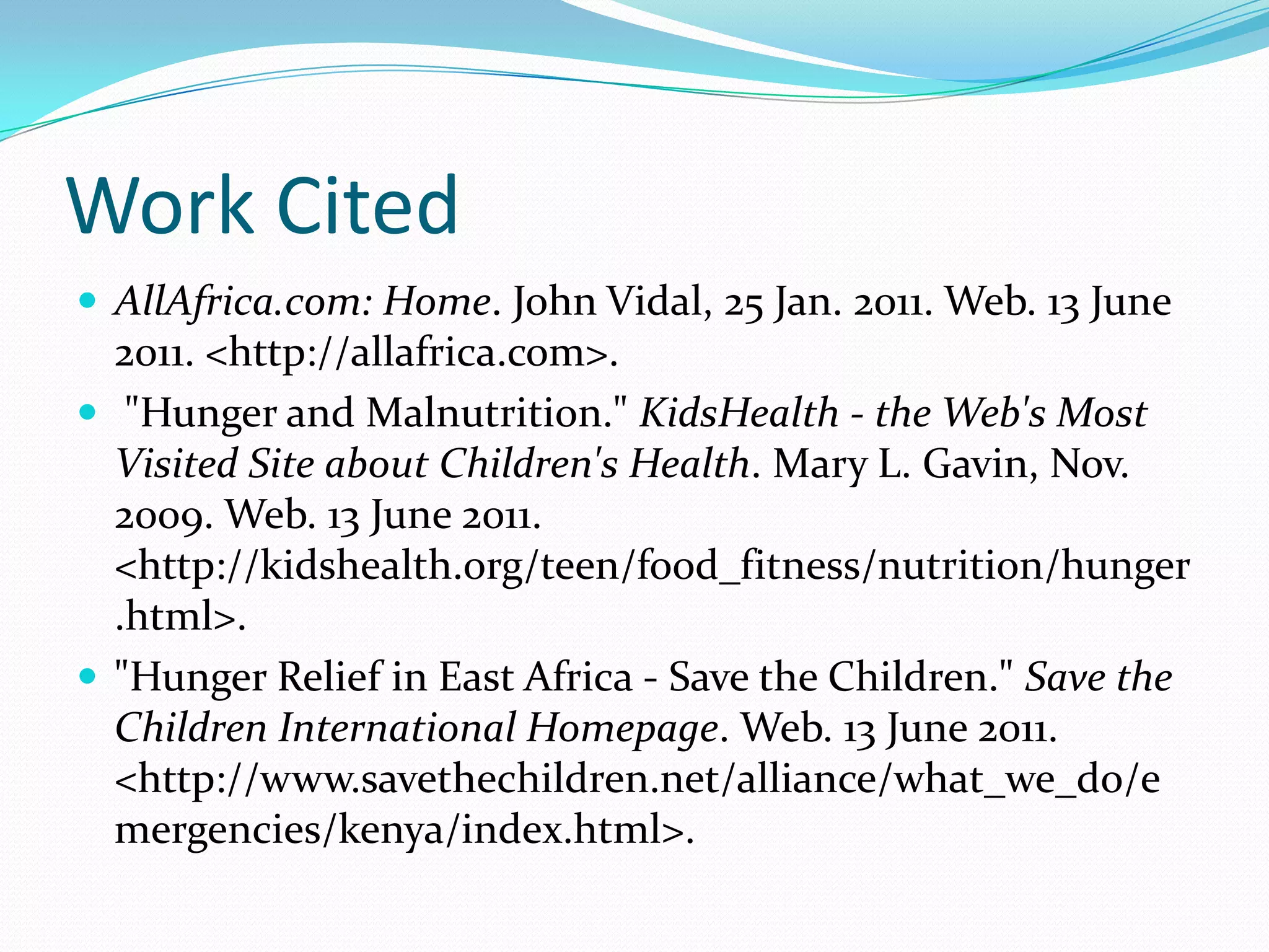 Hunger in africa | PPTX