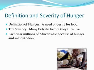 Hunger in africa | PPTX