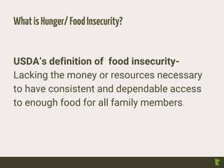 Hunger in Minnesota | PPTX