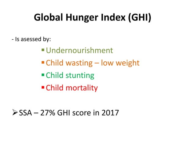 Hunger paradox in Sub-Saharan Africa | PDF