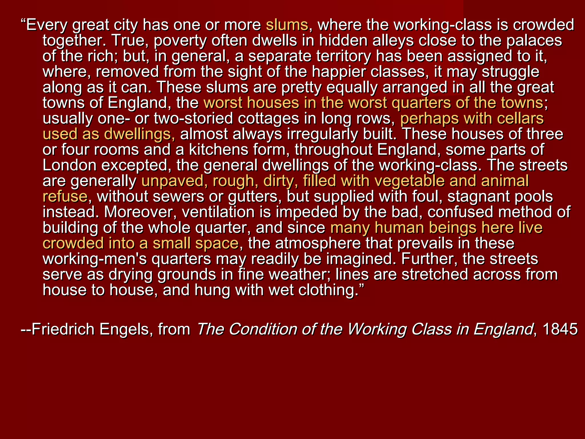The Industrial Revolution and "The Hungry Forties" | PPT