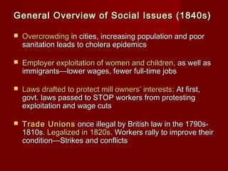 The Industrial Revolution and "The Hungry Forties" | PPT