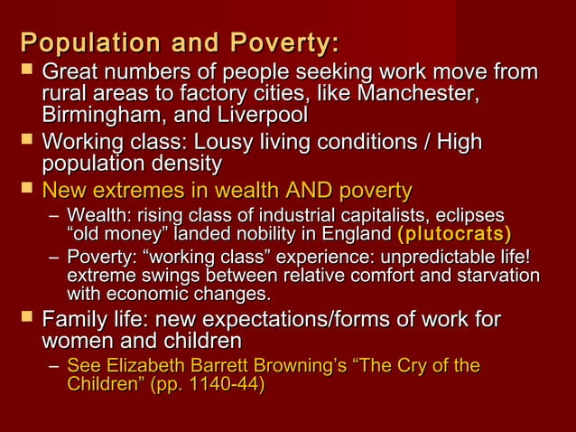 The Industrial Revolution and "The Hungry Forties" | PPT
