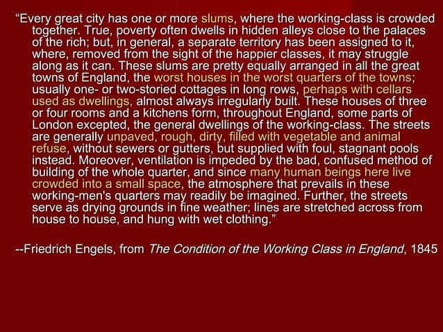 The Industrial Revolution and "The Hungry Forties" | PPT