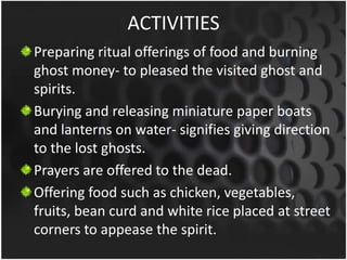 Hungry ghost festival | PPTX