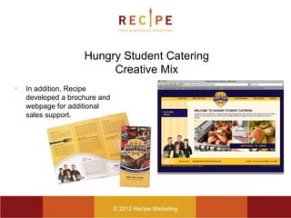 Hungry Student Catering Case Study | PPT