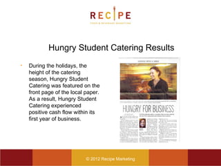 Hungry Student Catering Case Study | PPT