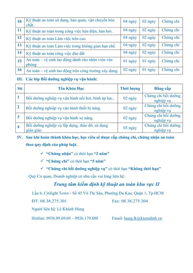 Huấn luyện an toàn vệ sinh lao động | PDF