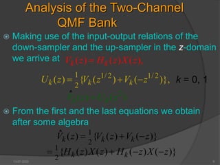 SIMULATION OF QMF FILTER Bank | PPTX