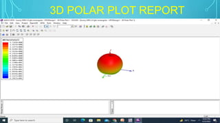 Simulation of 2.4 GHz microstrip patch antenna | PPTX