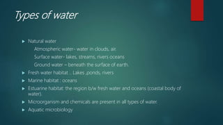 water microbiology | PPTX
