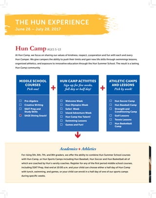 Hun Summer Programs | PDF