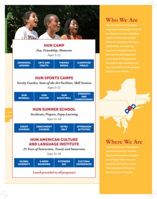 Hun School Summer Programs in Princeton | PDF