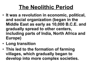 Paleolithic to Civilizations | PPT | Science