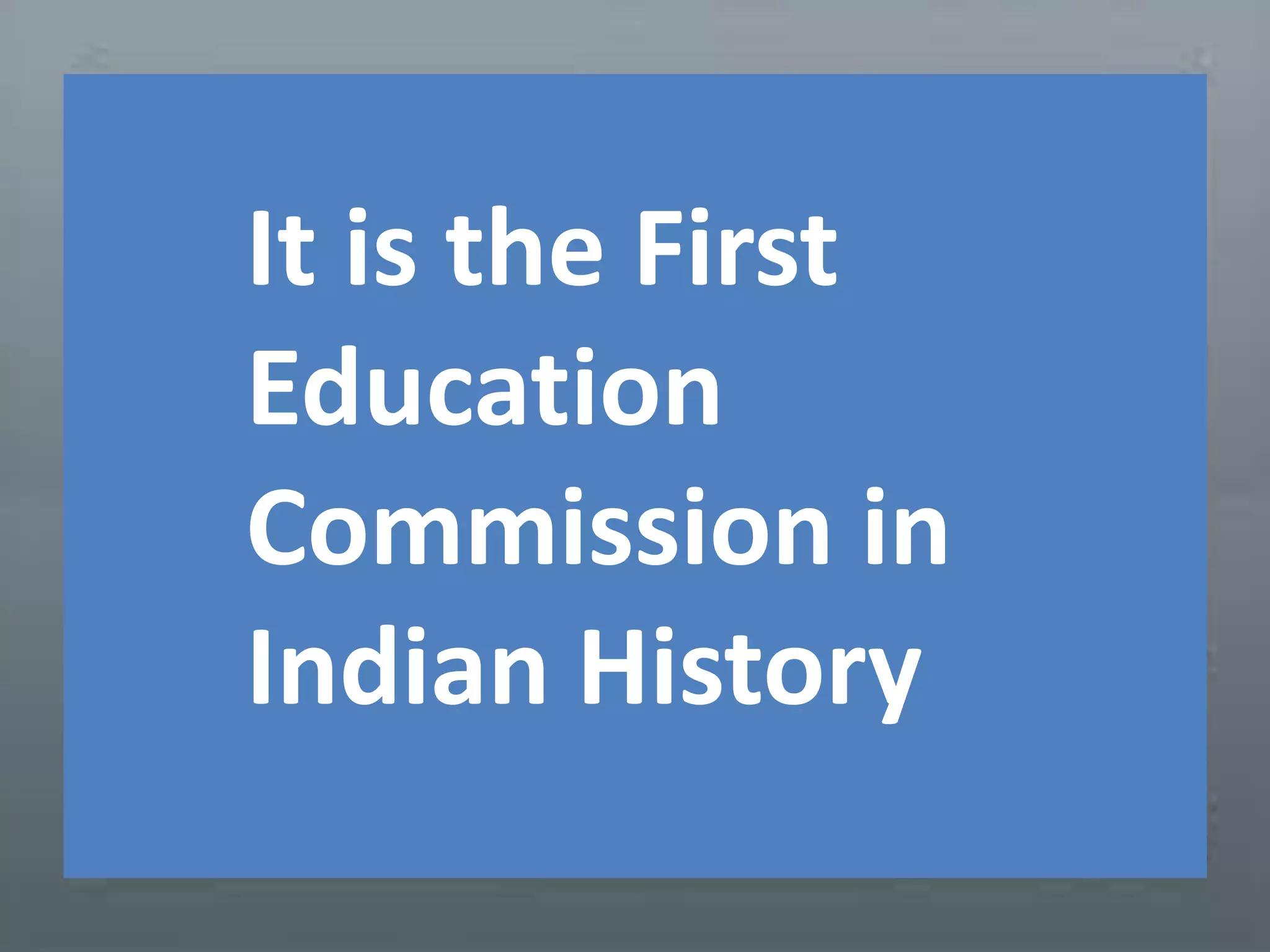 Hunter Commission Report: The First Education Commission in Indian ...